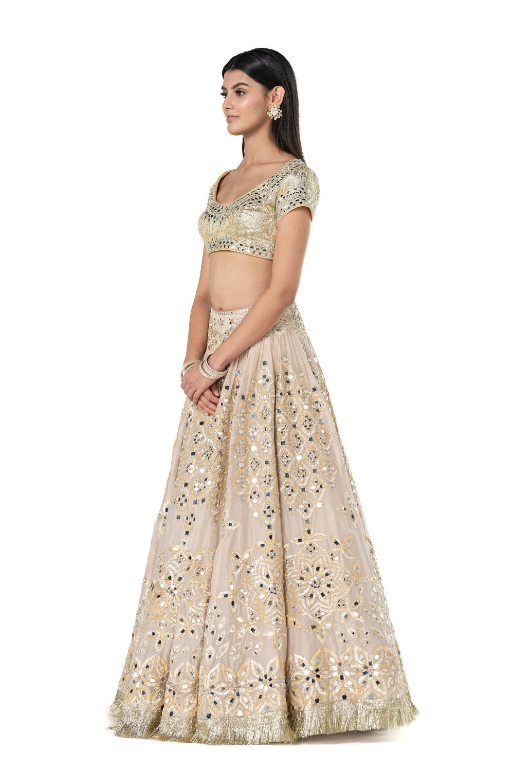 Beige lehenga set – abhinavmishra