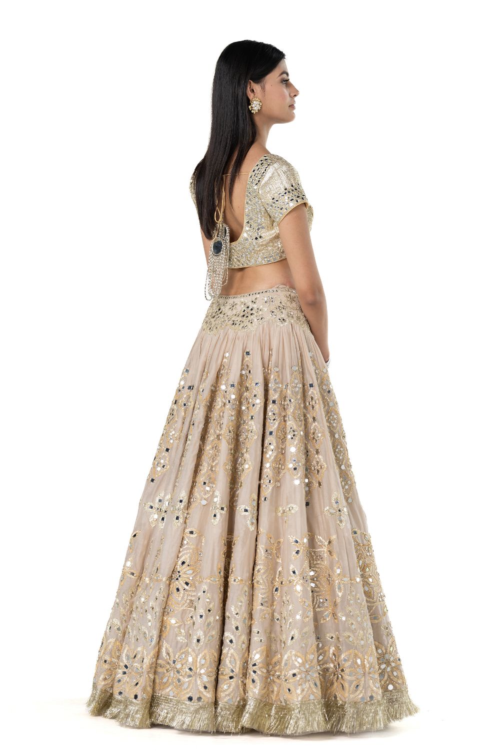 Beige lehenga set – abhinavmishra