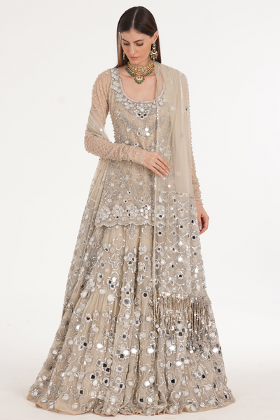SARA ALI KHAN SHOJI WHITE LEHENGA SET – abhinavmishra