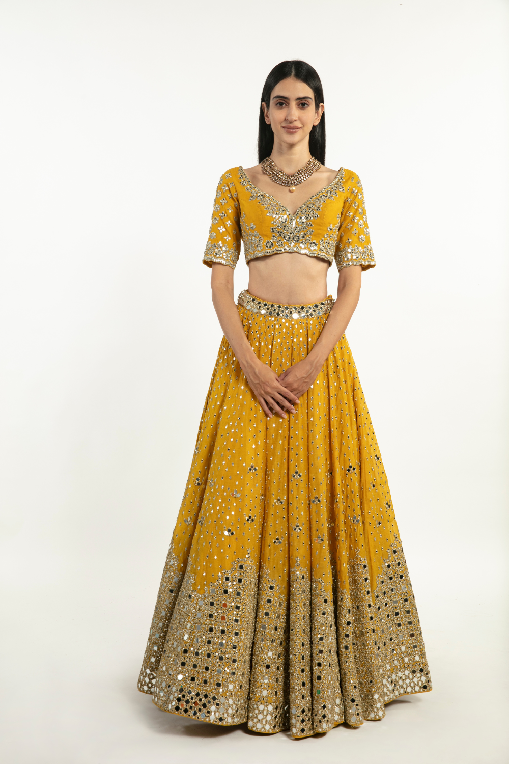 Yellow Embellished Lehenga Set – abhinavmishra